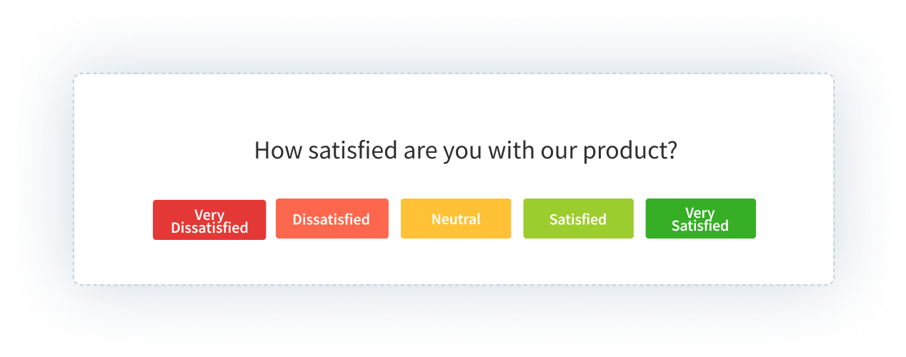 Collecting Feedback Using 1 to 5 Rating Scale Surveys
