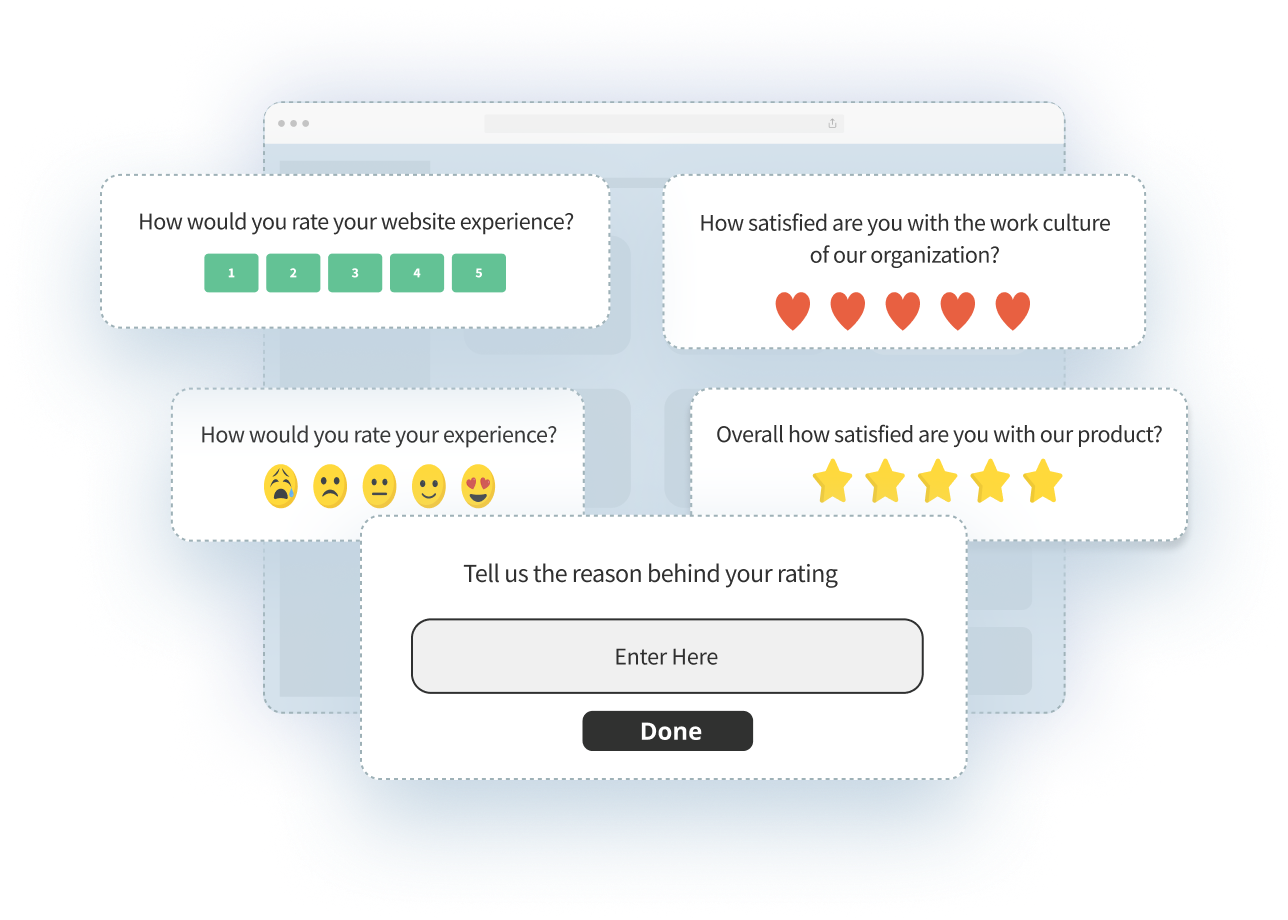 Collecting Feedback Using 1 to 5 Rating Scale Surveys
