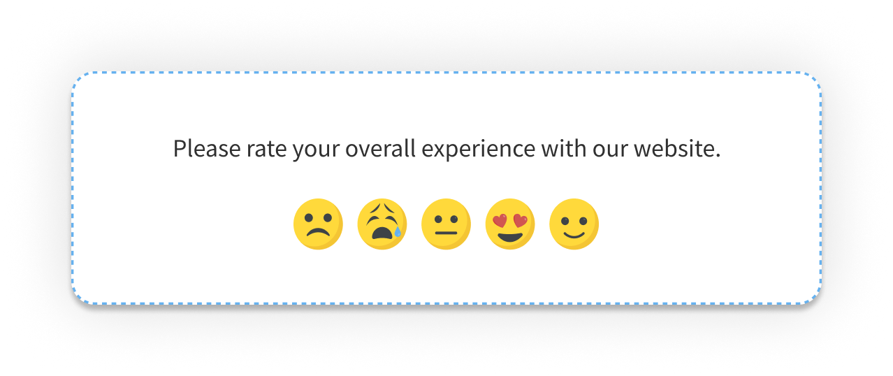 Collecting Feedback Using 1 to 5 Rating Scale Surveys