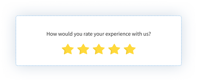 Collecting Feedback Using 1 to 5 Rating Scale Surveys