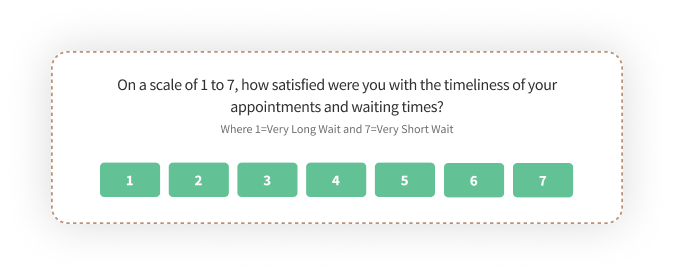 Collecting Feedback Using 1 to 7 Rating Scale Surveys