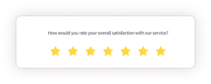 Collecting Feedback Using 1 to 7 Rating Scale Surveys