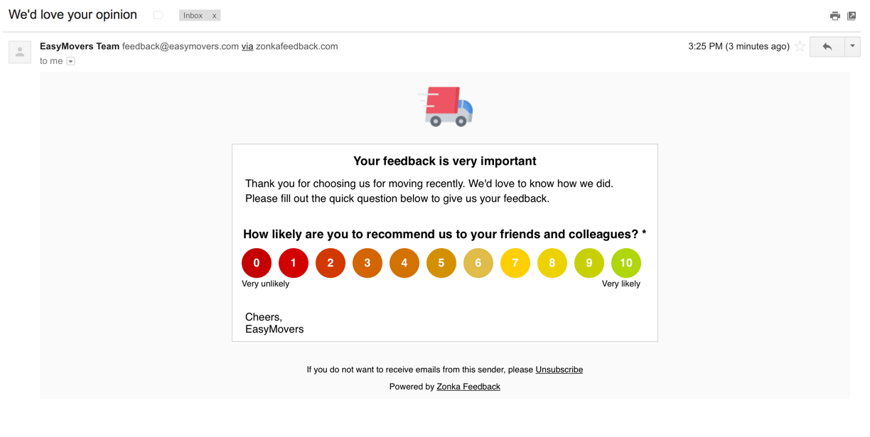 Embed Survey Questions in Email