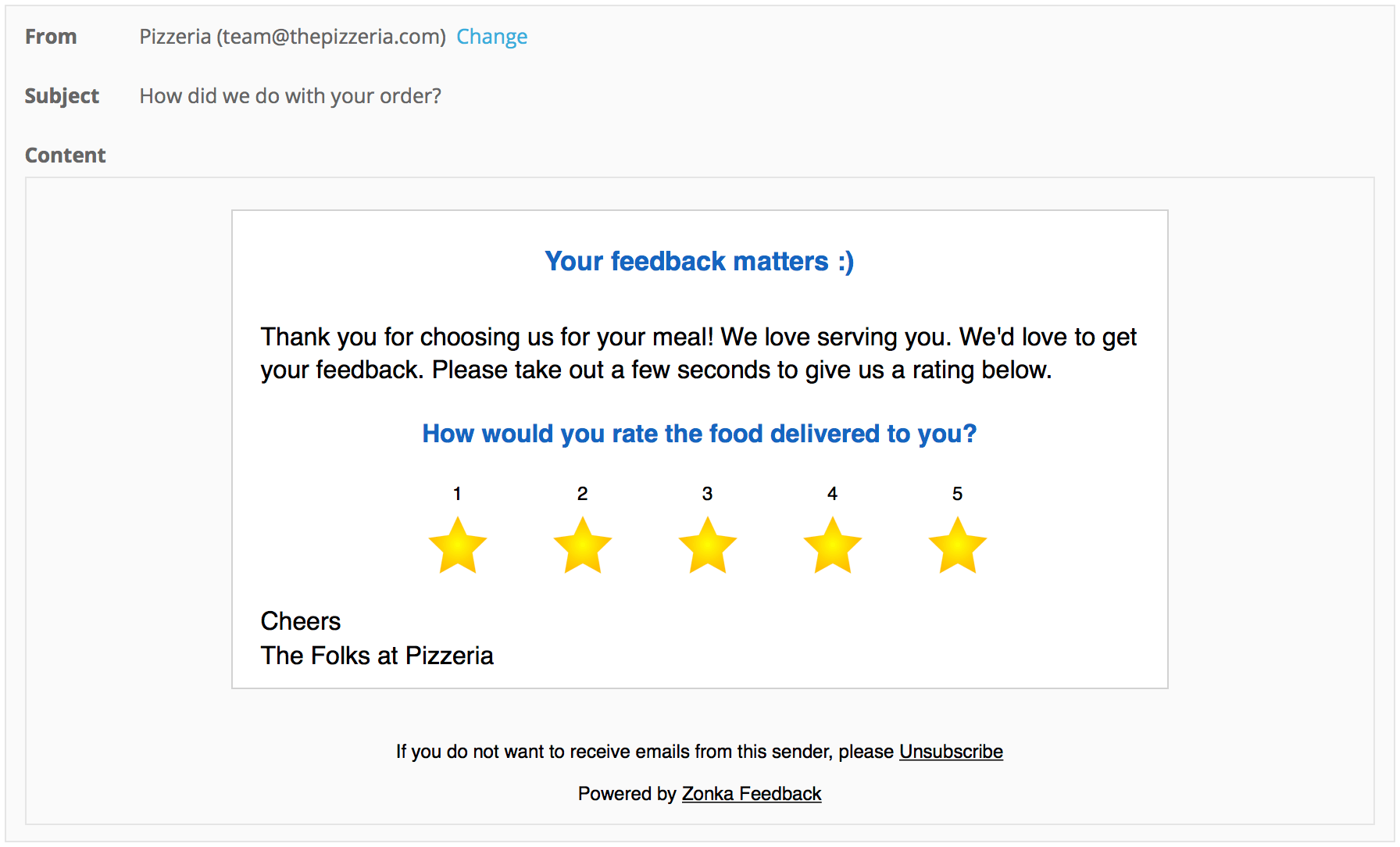 Embed Survey Questions in Email