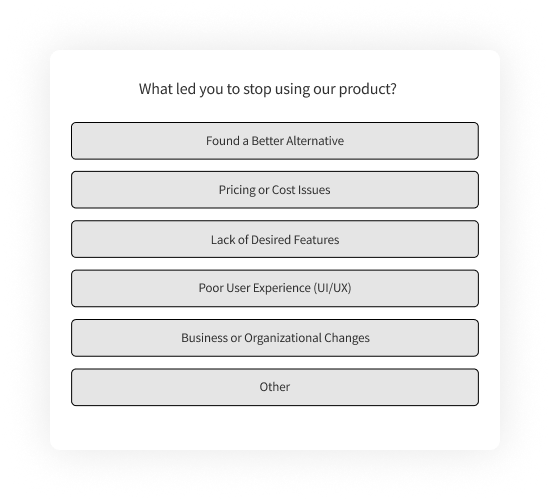 Product Survey Questions: 50+ Examples by Lifecycle Stage(With Template)