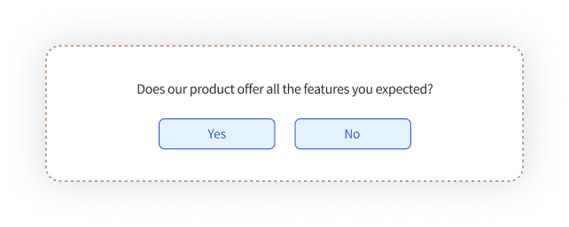 Yes or No Surveys: Collecting Feedback with Dichotomous Questions