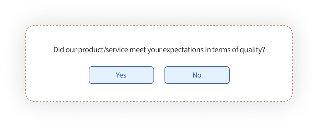 Yes or No Surveys: Collecting Feedback with Dichotomous Questions