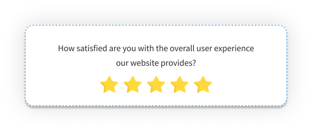 Collecting Feedback Using 1 to 5 Rating Scale Surveys